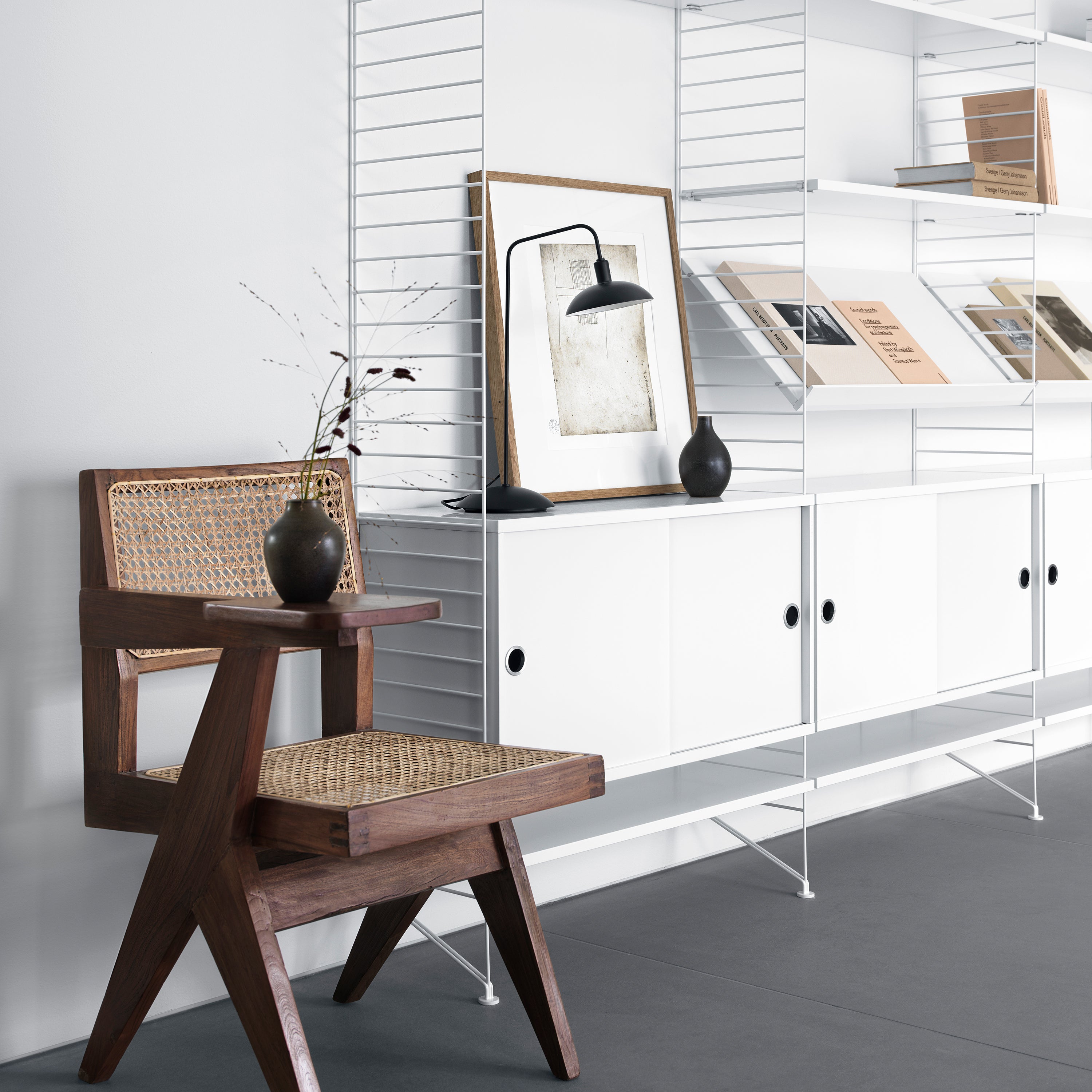 String Furniture Vertical Wall Cabinet Shelving Unit V3 - 2Modern