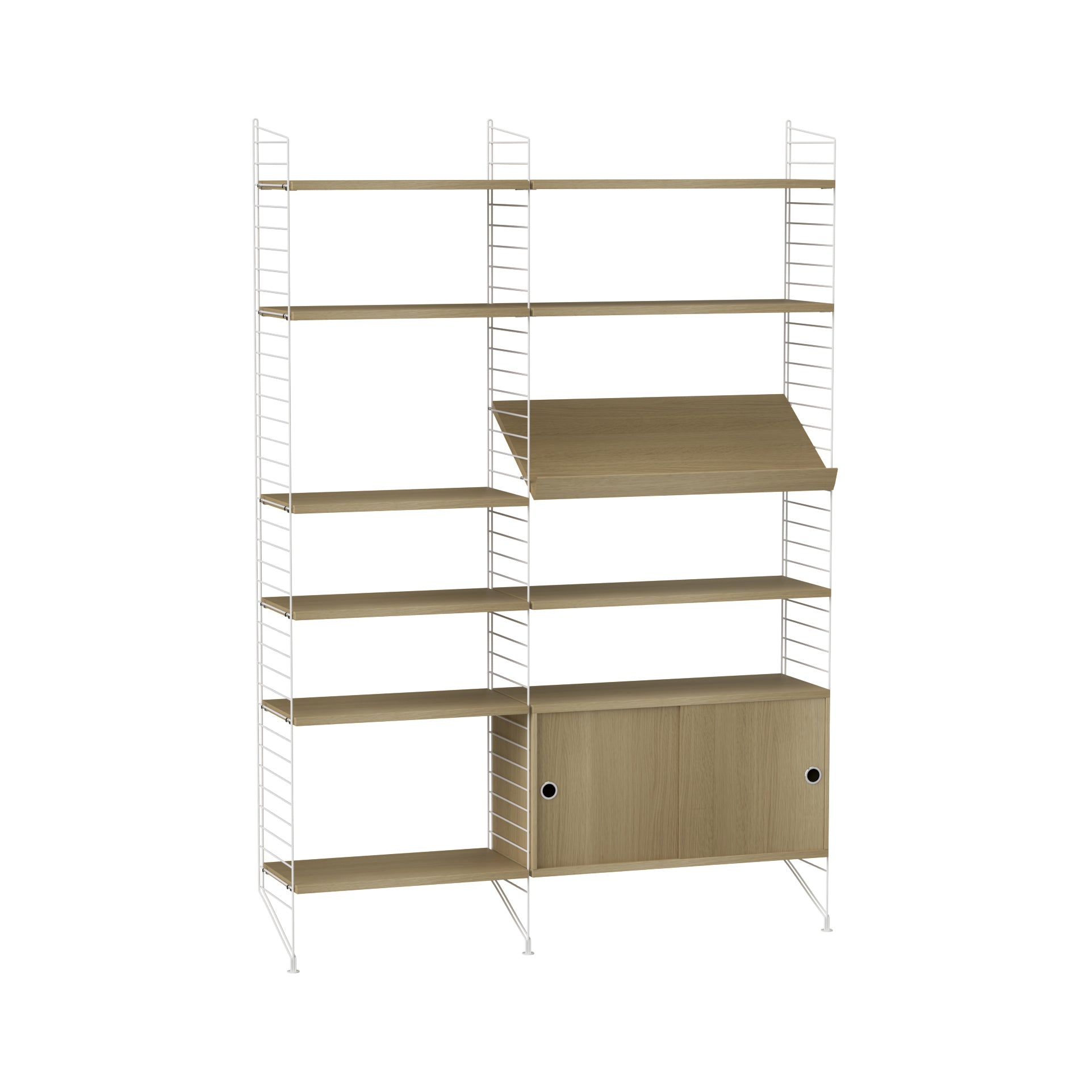 String Furniture Vertical Wall Cabinet Shelving Unit V3 - 2Modern