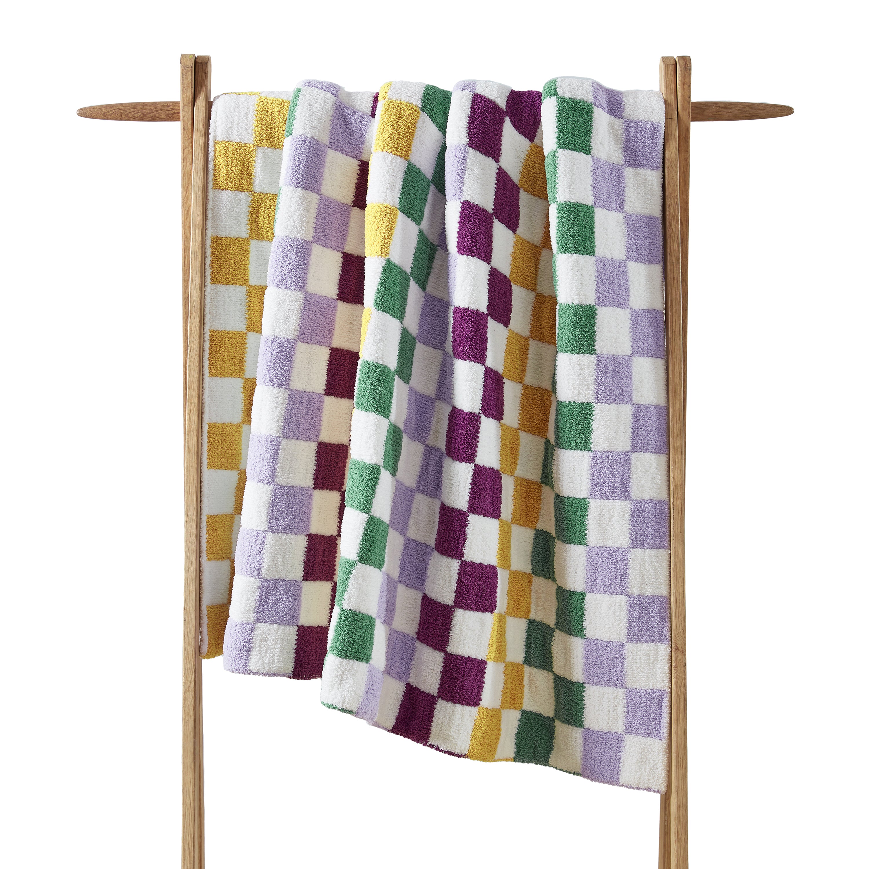 Sunday Citizen Checkerboard Throw Blanket - 2Modern