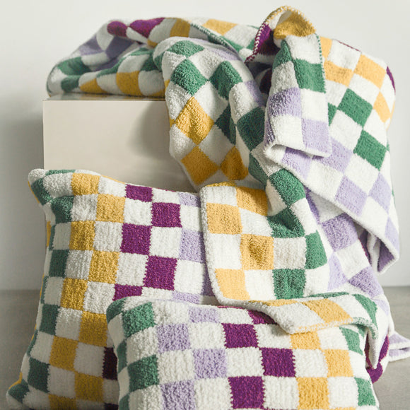Sunday Citizen Checkerboard Throw Blanket - 2Modern