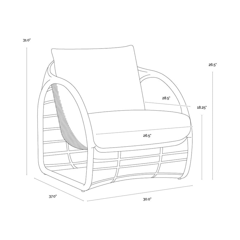 Sunpan Tulum Lounge Chair - 2Modern