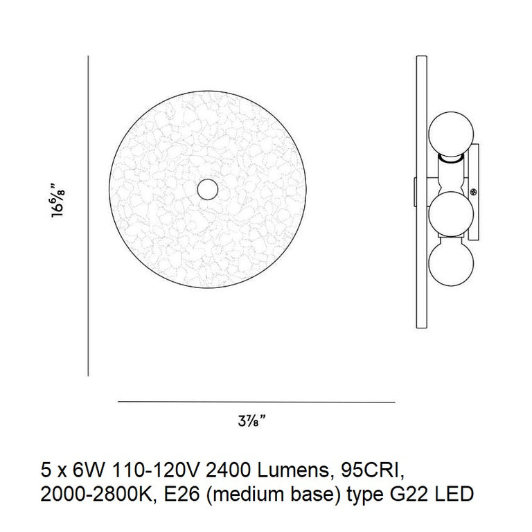 Tala Magma Wall/Flush Mount - 2Modern
