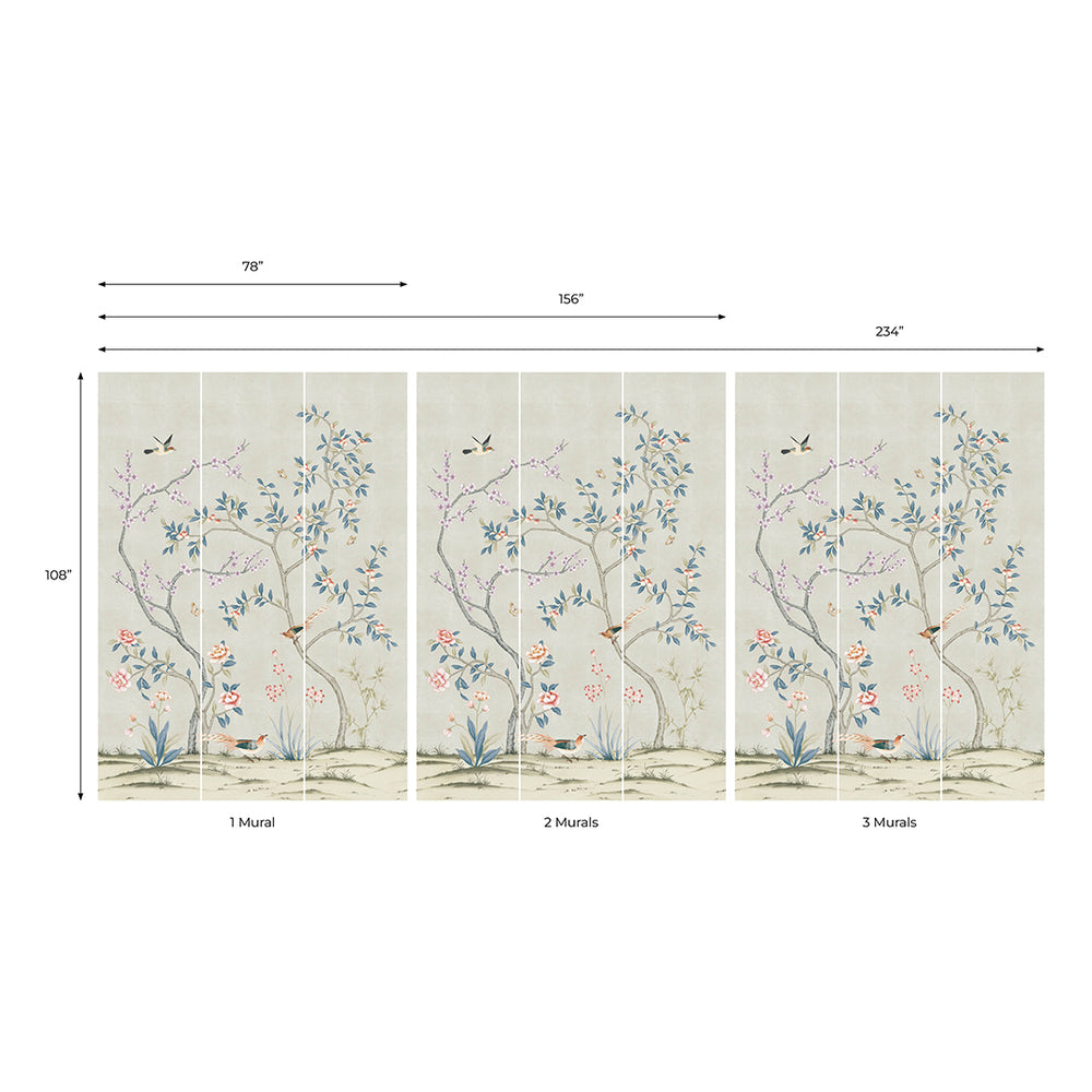 Tempaper & Co Chinoiserie Mural Wallpaper - 2Modern
