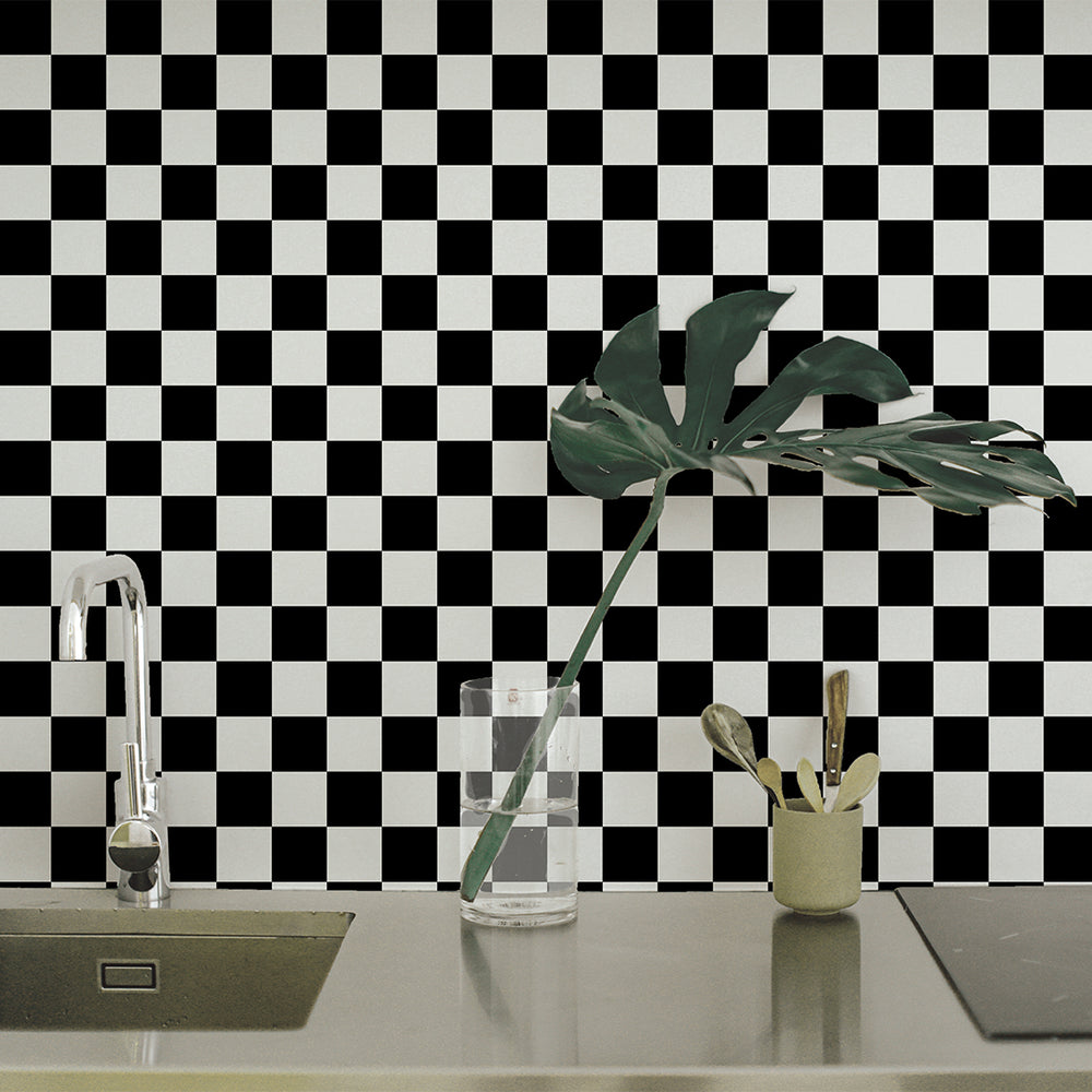 Tempaper Checkmate Peel and Stick Wallpaper - 2Modern