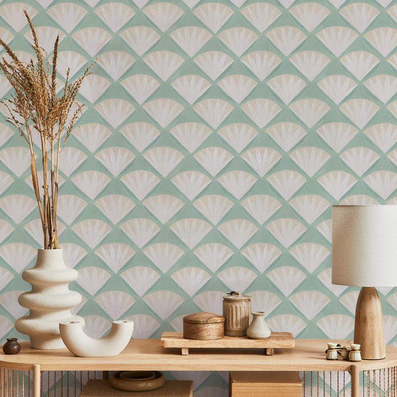 Tempaper & Co Deco Shell Removable Wallpaper - 2Modern