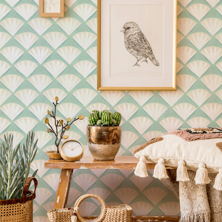 Tempaper Deco Shell Removable Wallpaper - 2Modern