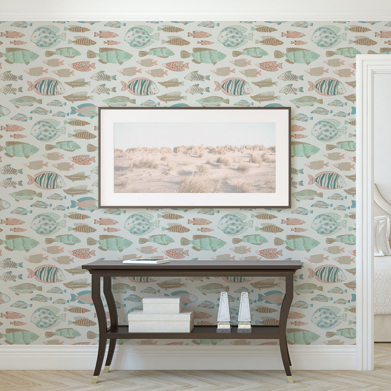 Tempaper & Co Marine Fish Removable Wallpaper - 2Modern