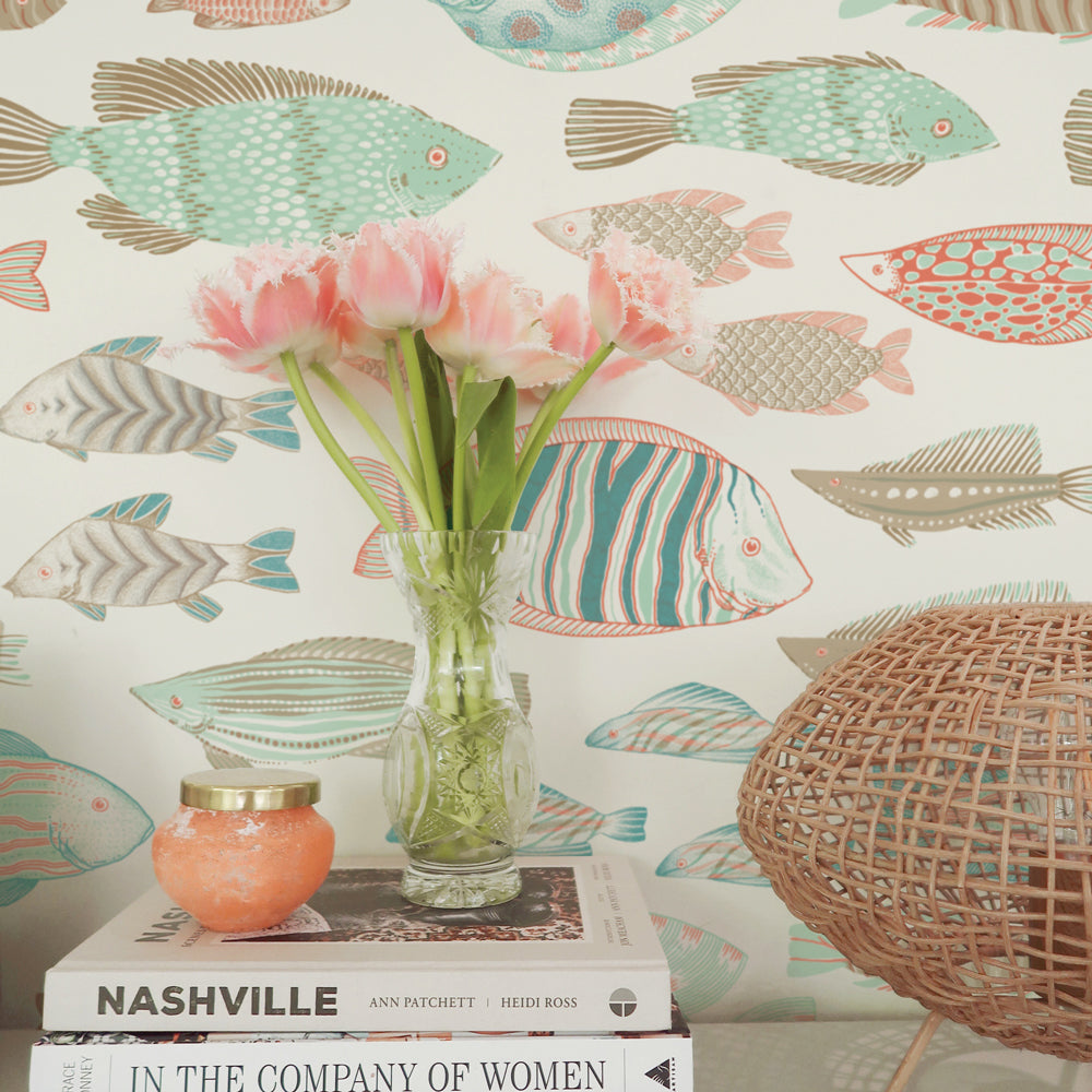 Tempaper & Co Marine Fish Removable Wallpaper - 2Modern