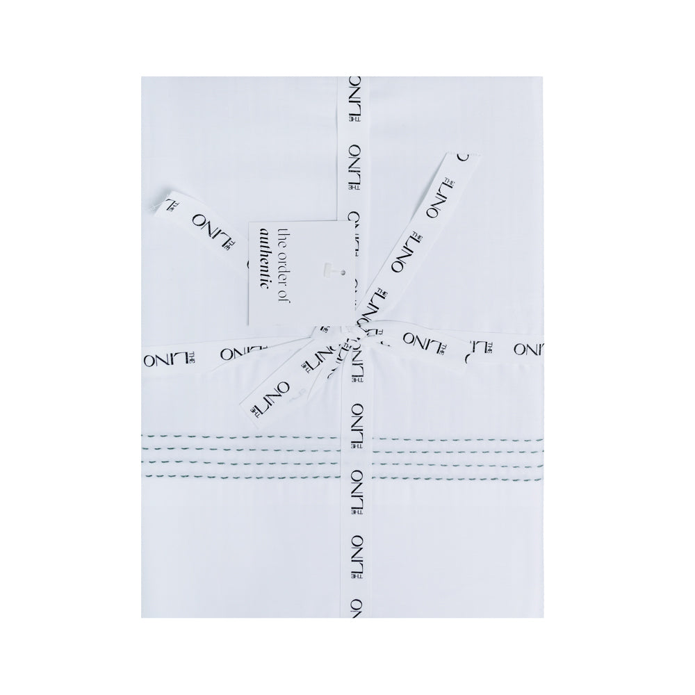 The Lino Essential Embroidered Sheet Set - 2Modern