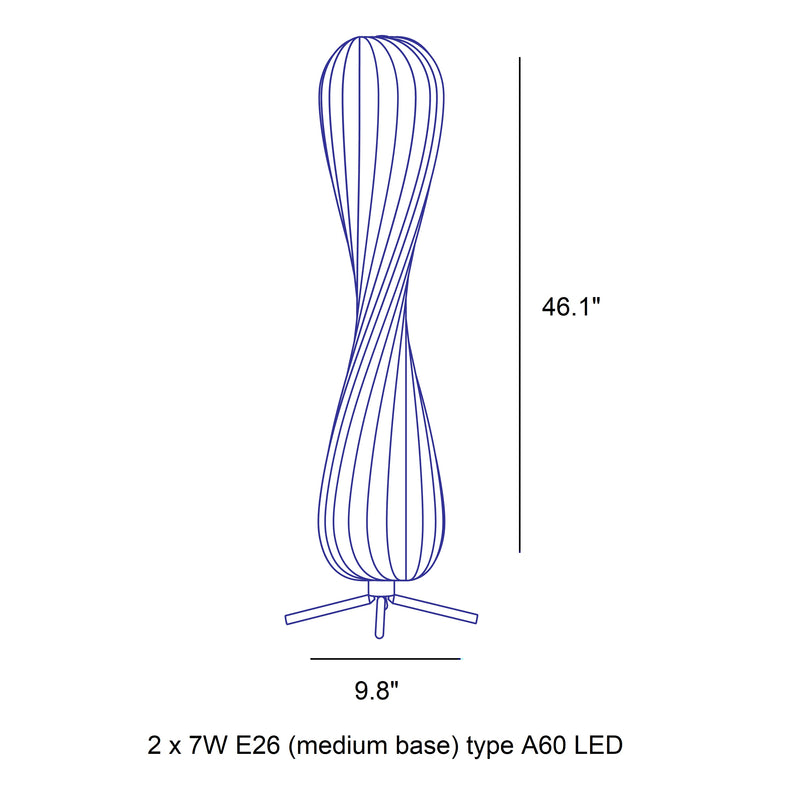Tom Rossau TR7 LED Floor Lamp - 2Modern