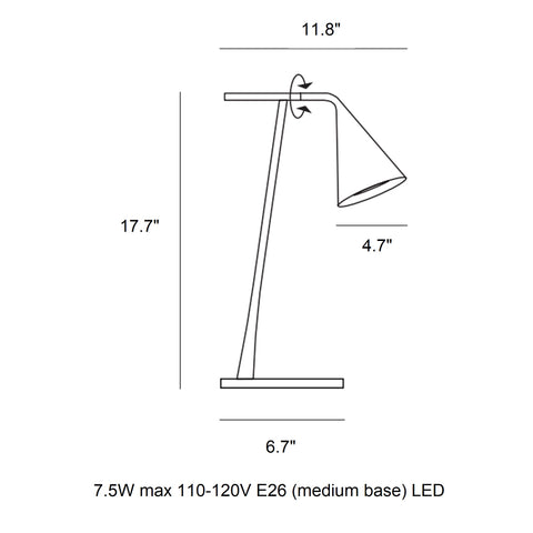 TOOY Gordon Table Lamp - 2Modern