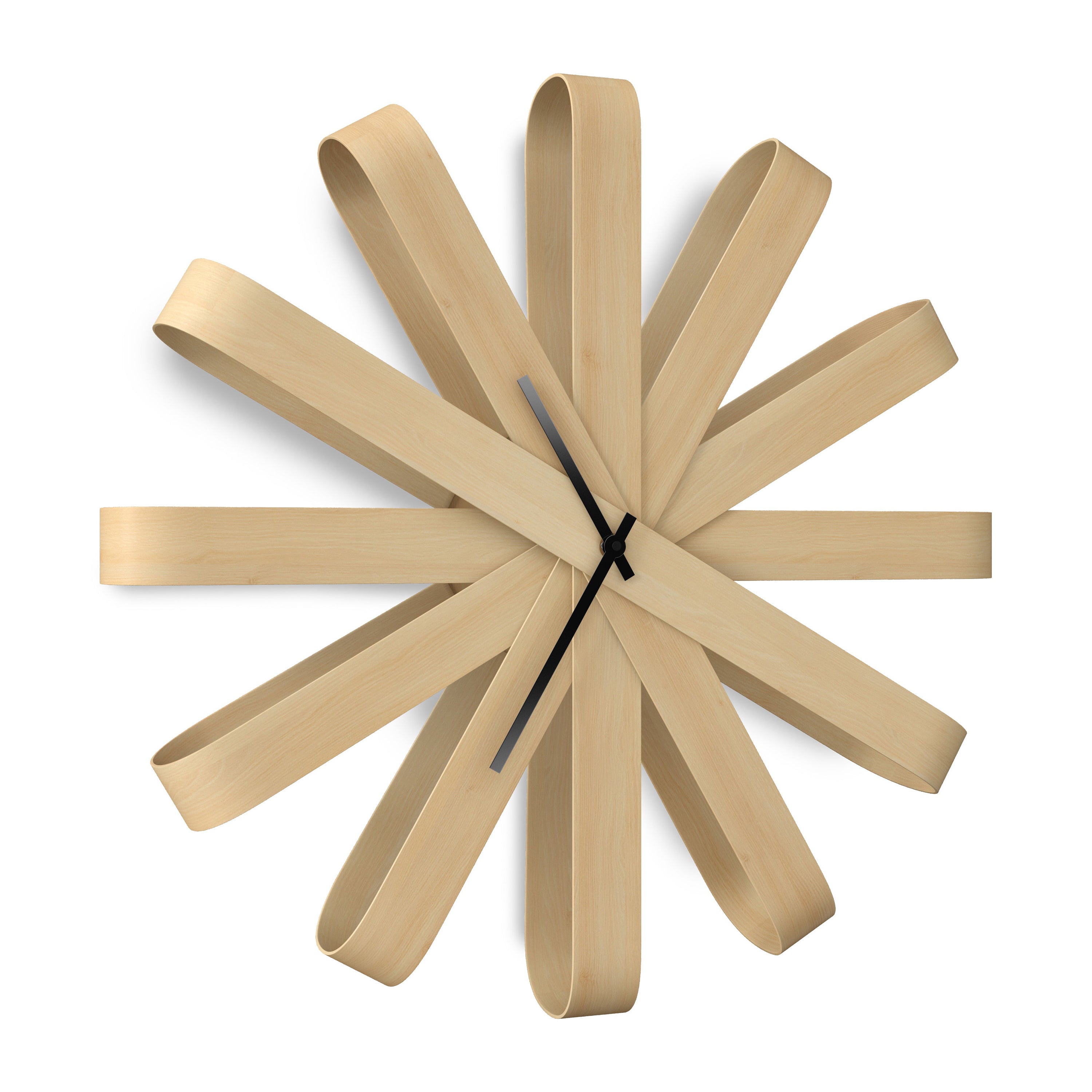Umbra Shift Ribbonwood Clock - 2Modern