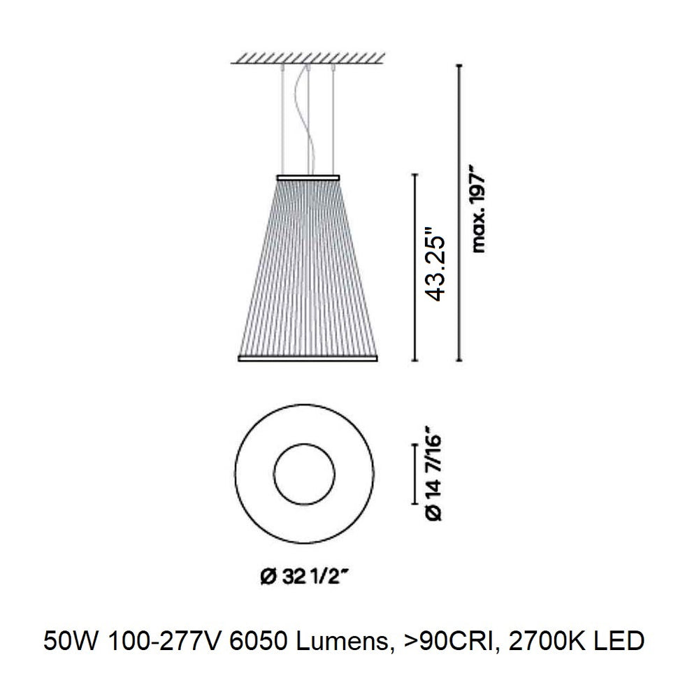VIBIA Array Cone LED Pendant Light - 2Modern