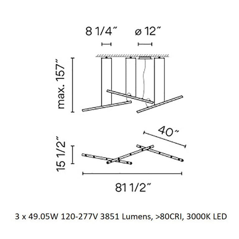 VIBIA Halo Linear Pendant Light - 2Modern