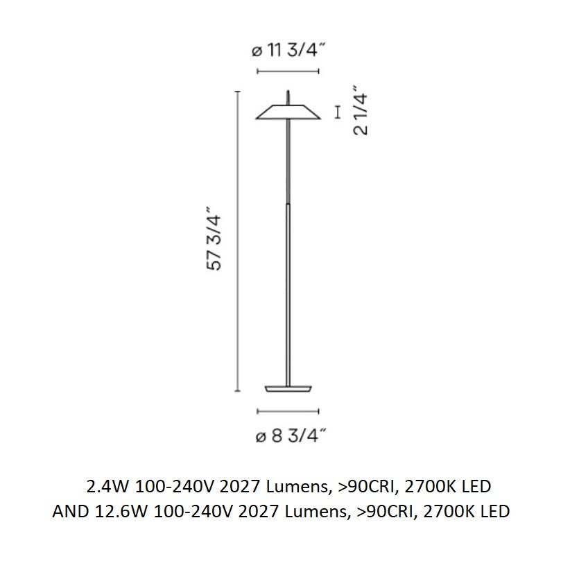 VIBIA Mayfair LED Floor Lamp - 2Modern