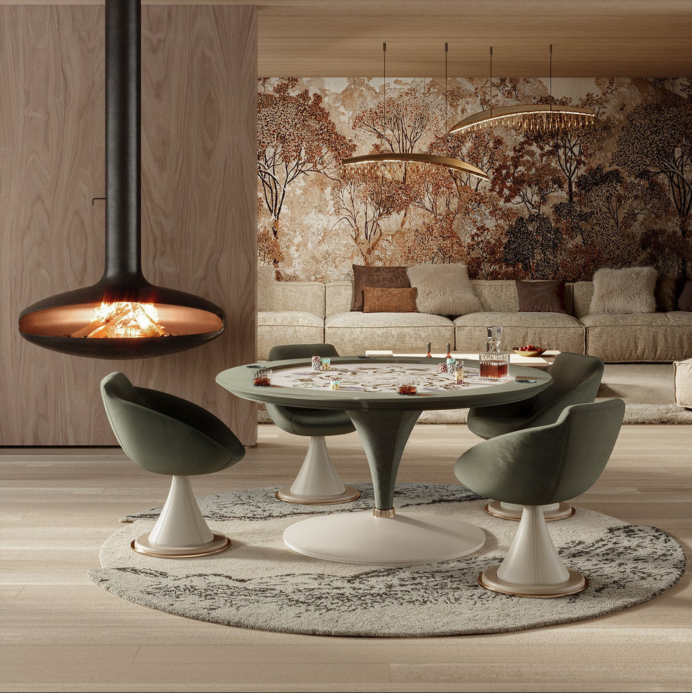 Vismara Asso Round Poker Table - 2Modern