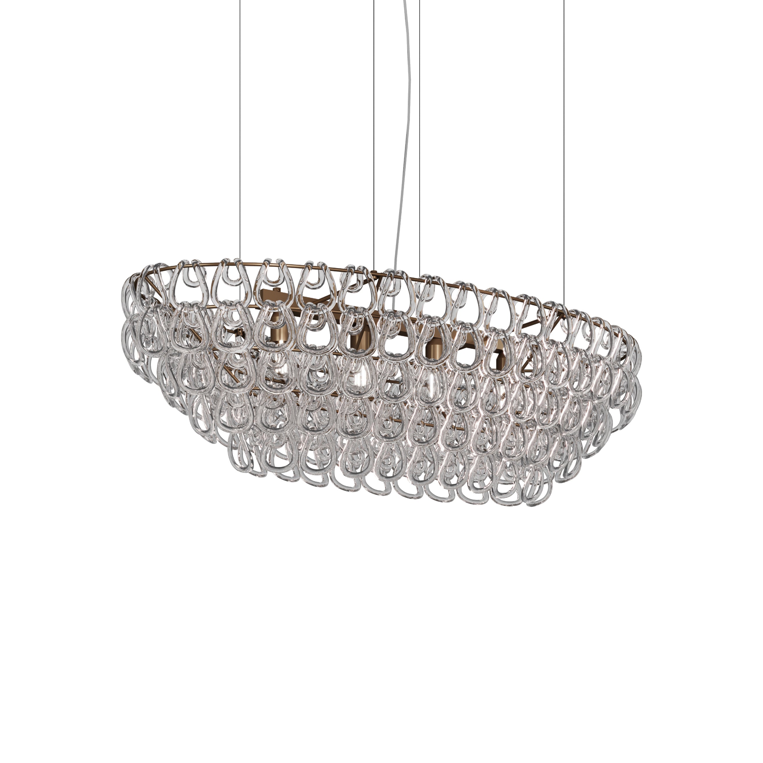 Vistosi Giogali Oval Linear Suspension Light - 2Modern