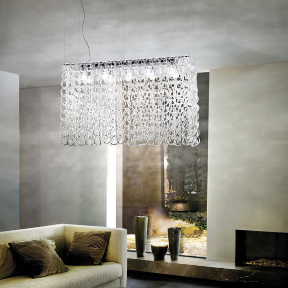 Vistosi Giogali Rectangle Linear Suspension Light - 2Modern
