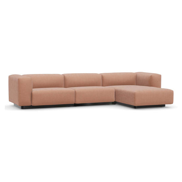 Vitra Soft Modular 3 Seater Sofa with Chaise Longue 2Modern