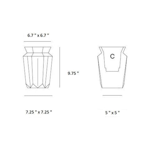 Vondom Origami Hasu Planter - 2Modern