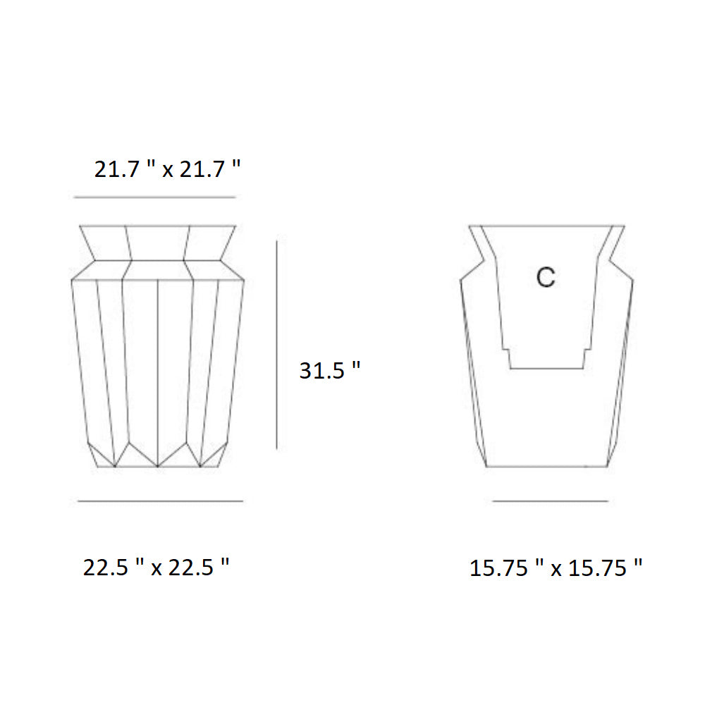 Vondom Origami Hasu Planter - 2Modern
