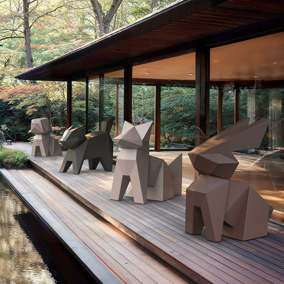 Vondom Origami Inu Statue - 2Modern