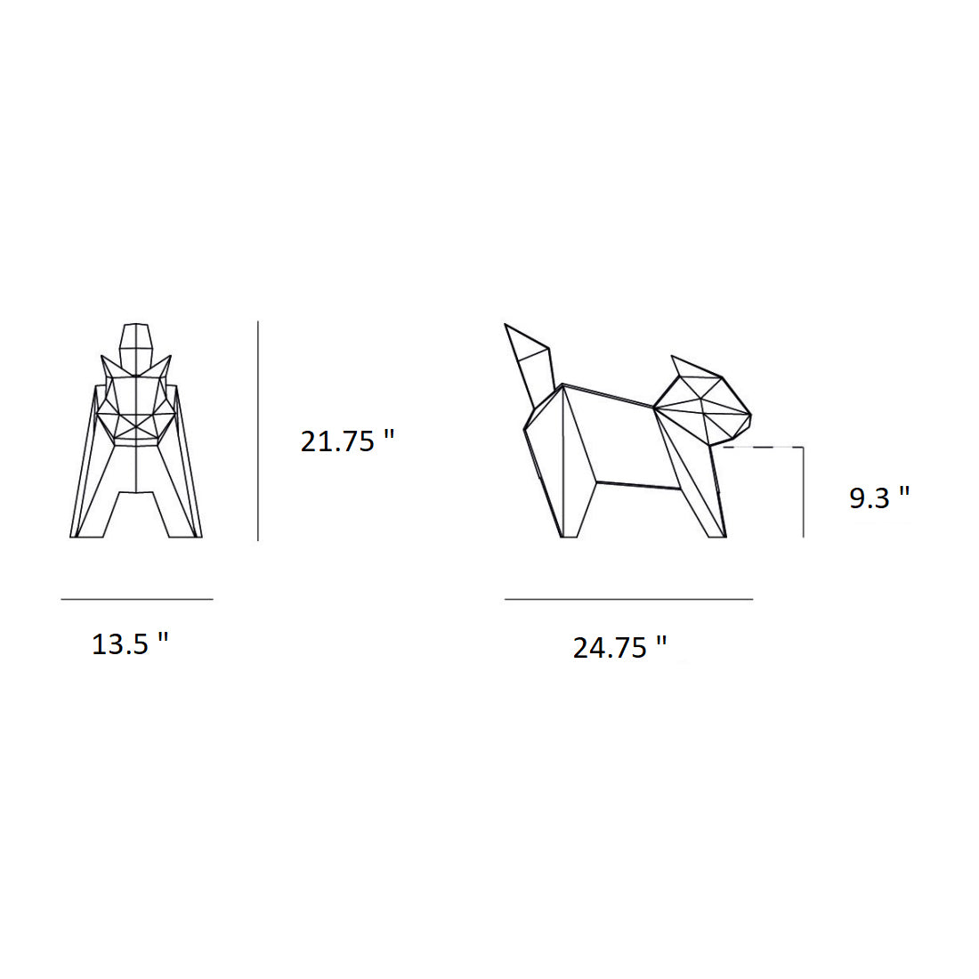 Vondom Origami Neko Statue - 2Modern