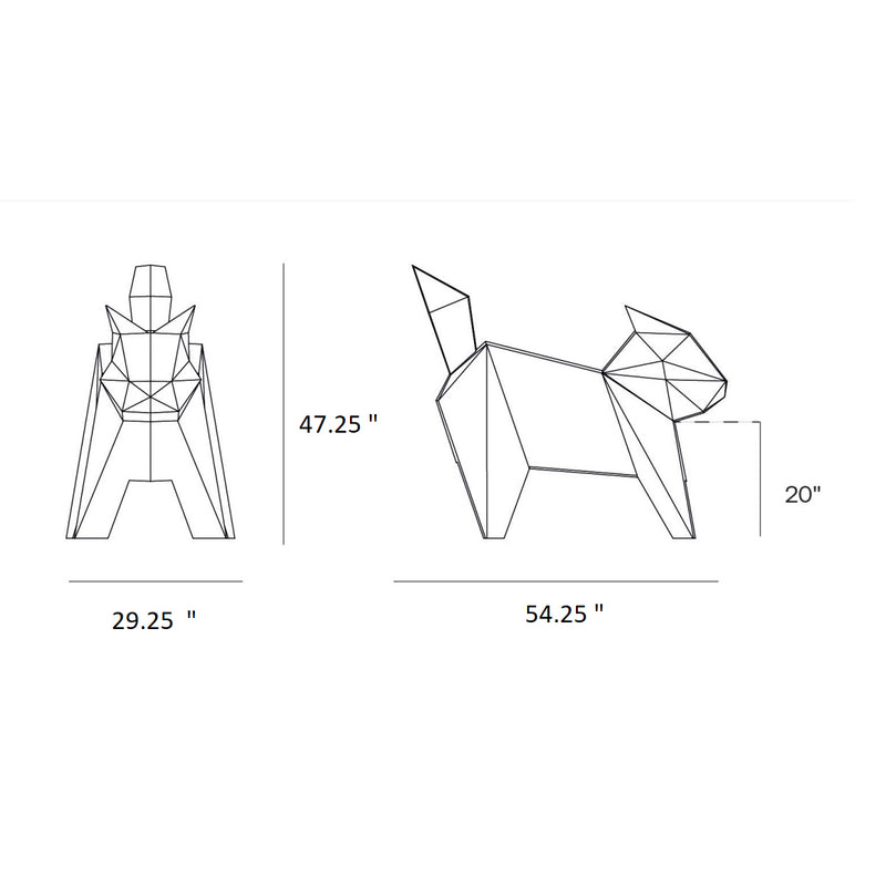 Vondom Origami Neko Statue - 2Modern