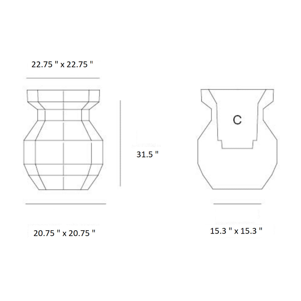 Vondom Origami Yuri Planter - 2Modern