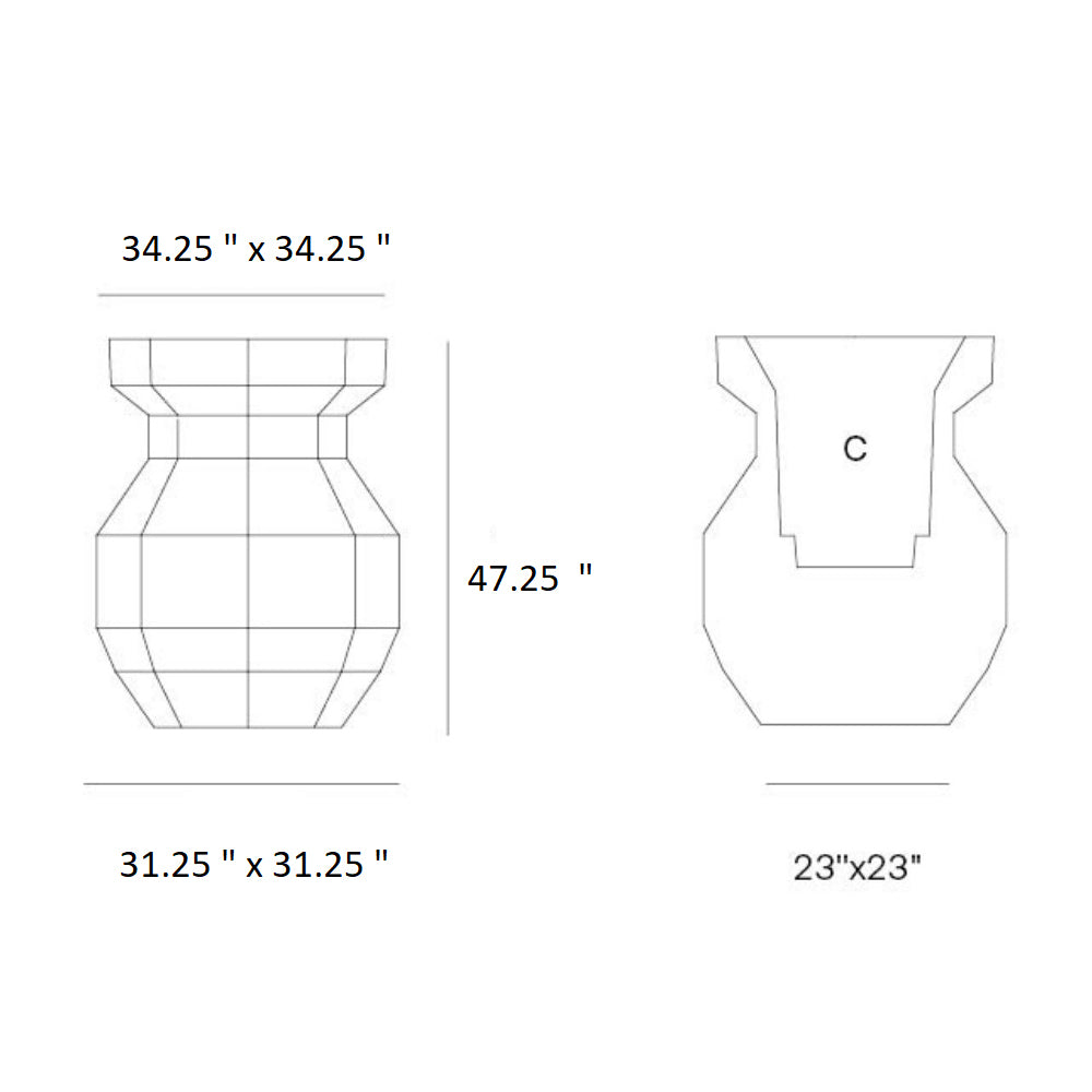 Vondom Origami Yuri Planter - 2Modern