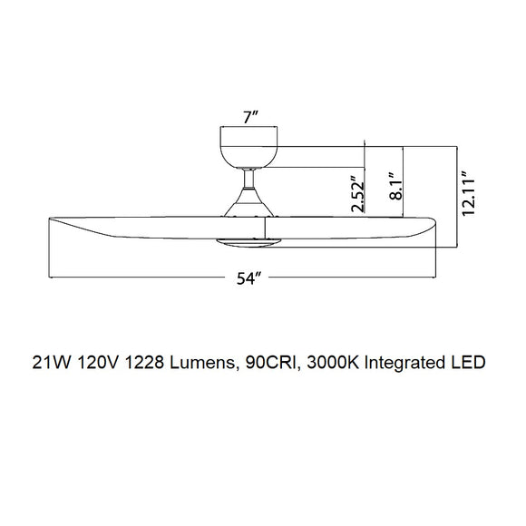 WAC Lighting Swirl Smart Home Outdoor LED Ceiling Fan - 2Modern