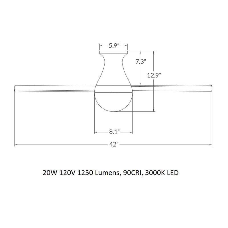 Modern Fan Ball 42 Inch Flush Mount LED Ceiling Fan - 2Modern