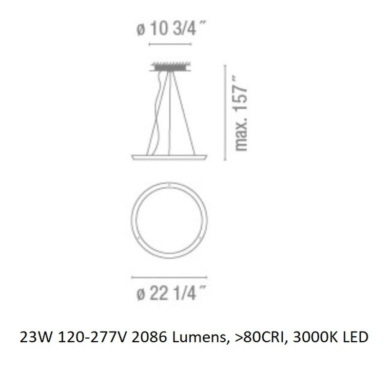 VIBIA Halo Circular Pendant Light - 2Modern