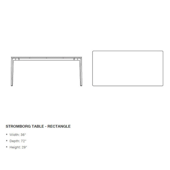 Knoll Stromborg Large Rectangle Table - 2Modern