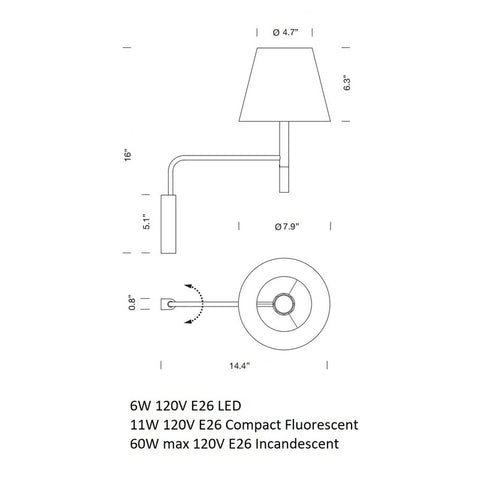 Santa & Cole BC3 P1 Wall Light - 2Modern