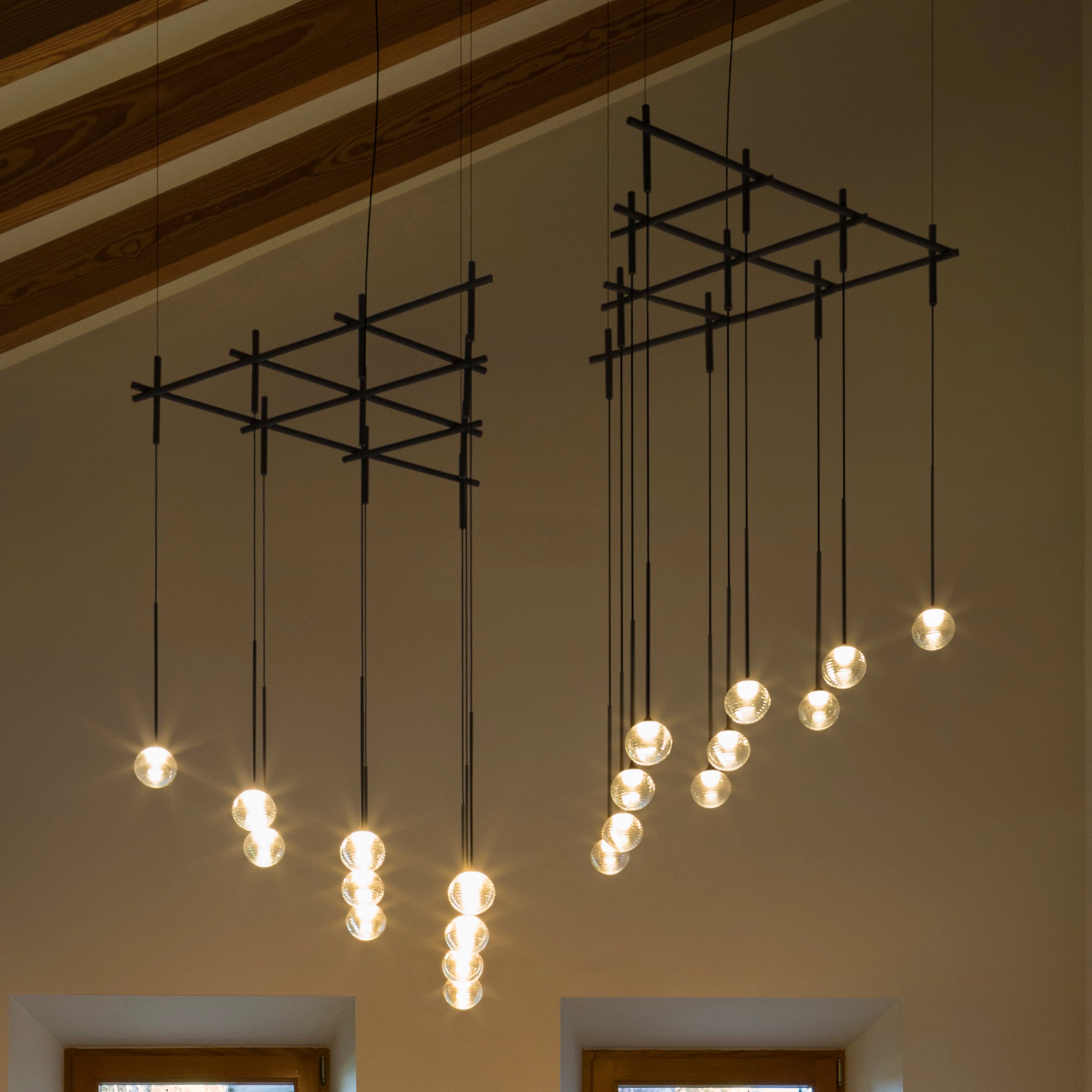 VIBIA Algorithm Triangular LED Pendant Light - 2Modern