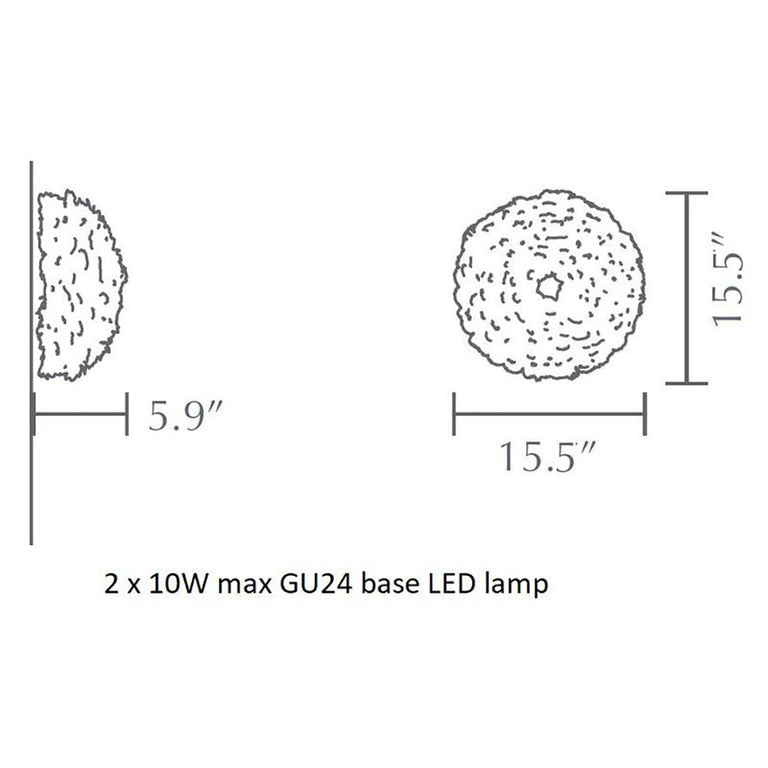UMAGE Eos Up Wall / Ceiling Light - 2Modern