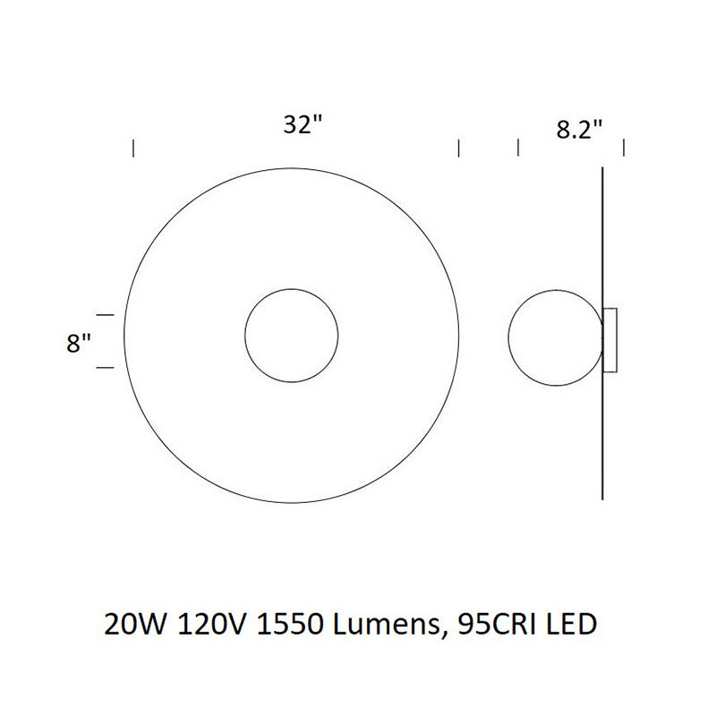 Pablo Bola Disc Flush Mount - 2Modern