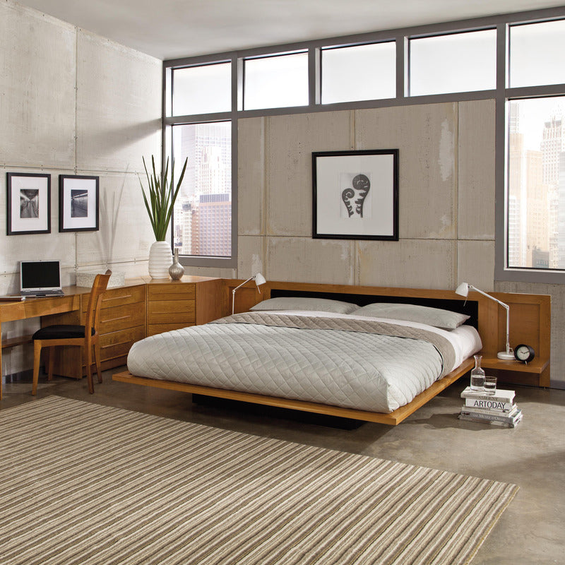 Copeland Furniture Moduluxe Bed with Clapboard Headboard - 2Modern