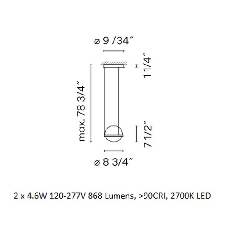VIBIA Palma LED Pendant Light - 2Modern