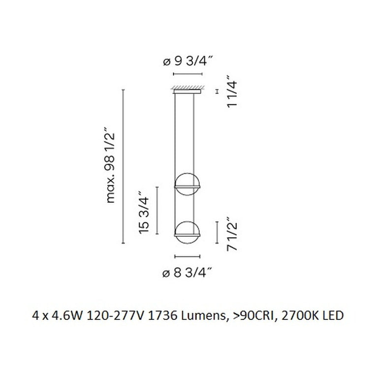 VIBIA Palma LED Pendant Light - 2Modern