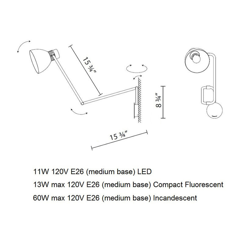 B.Lux Blux System W40 Wall Light - 2Modern