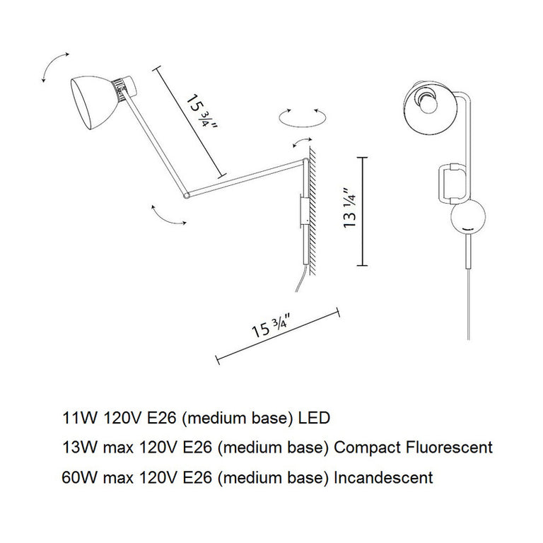 B.Lux Blux System W40 Wall Light - 2Modern