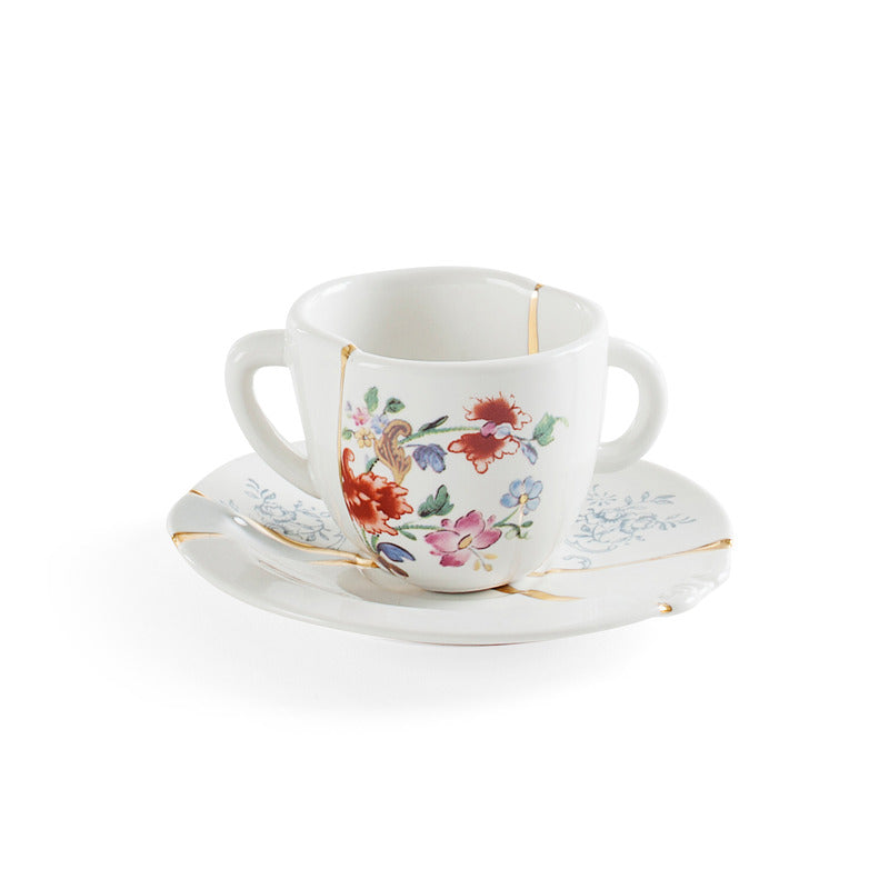 Seletti Kintsugi Coffee Cup with Saucer - 2Modern