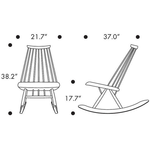 Artek Mademoiselle Rocking Chair - 2Modern