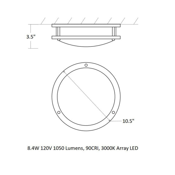 Oxygen Lighting Oracle Flush Mount - 2Modern