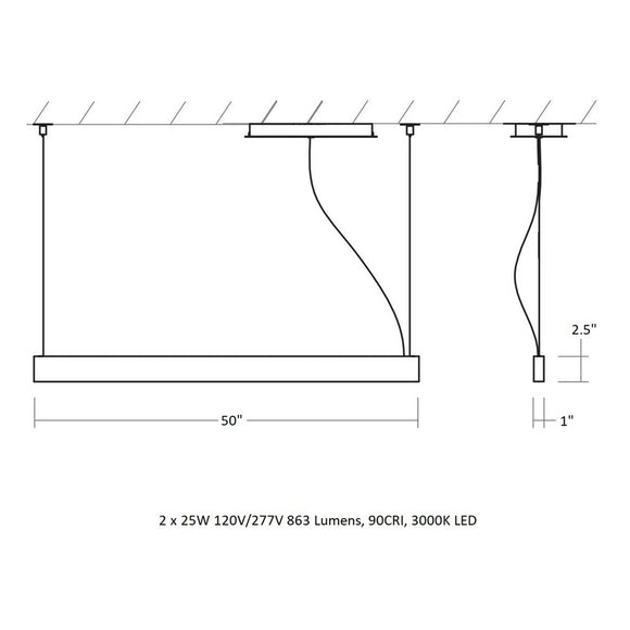 Oxygen Lighting Zepp Pendant Light - 2Modern