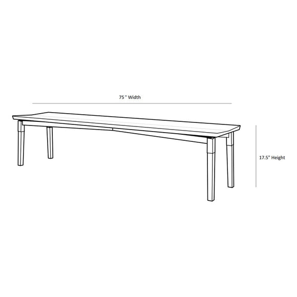 Hollis and Morris Parkdale Bench - 2Modern