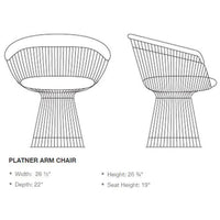 Knoll Platner Gold Arm Chair - 2Modern