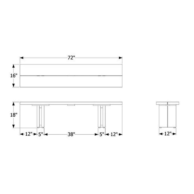 ARTLESS Occidental Accoya Bench - 2Modern